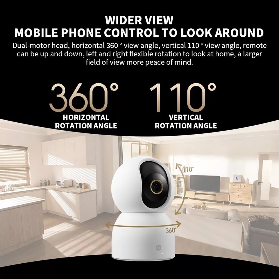 NEW Xiaomi CCTV Smart Camera C700 C701 4K 360° Viewing Angle Full-Color ...