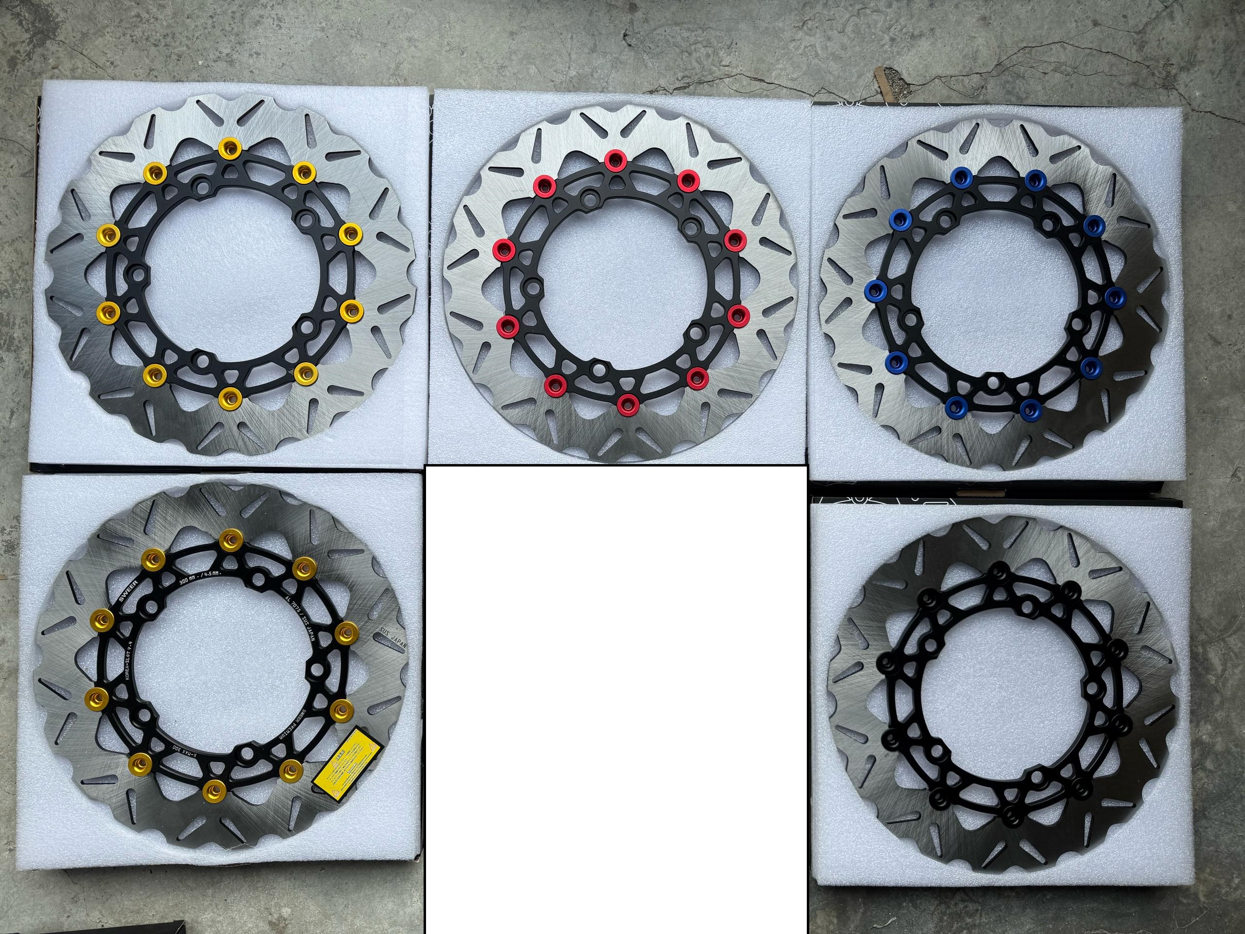 CNC Disc Plate Front Xmax 250/300 Disk Depan Size 300mm Thick 4.00mm ...