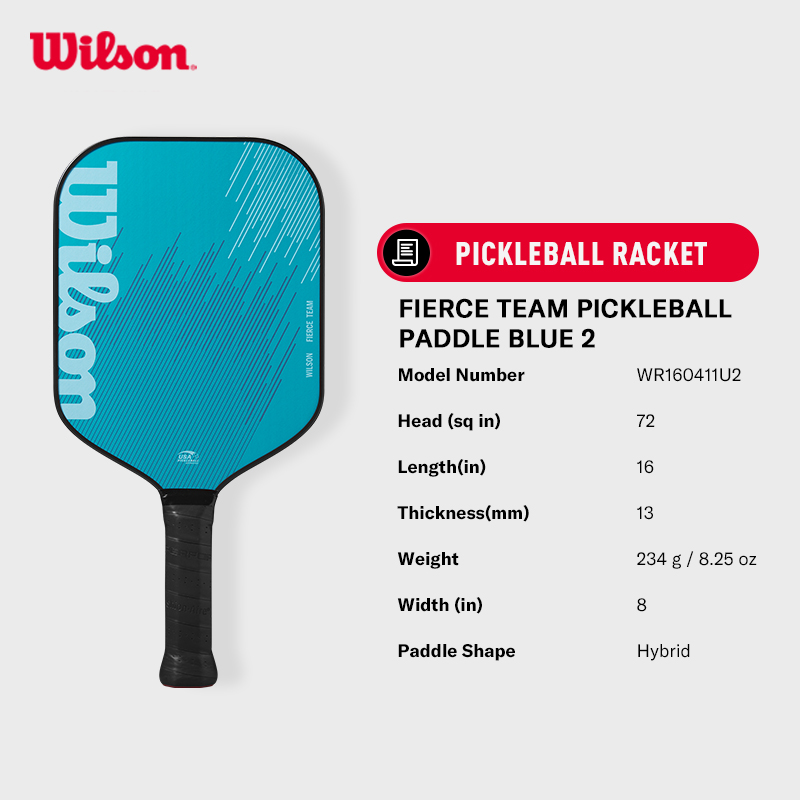 Wilson Fierce Team Pickleball Paddle (Grip Size 2) WR160411U2 | Shopee ...