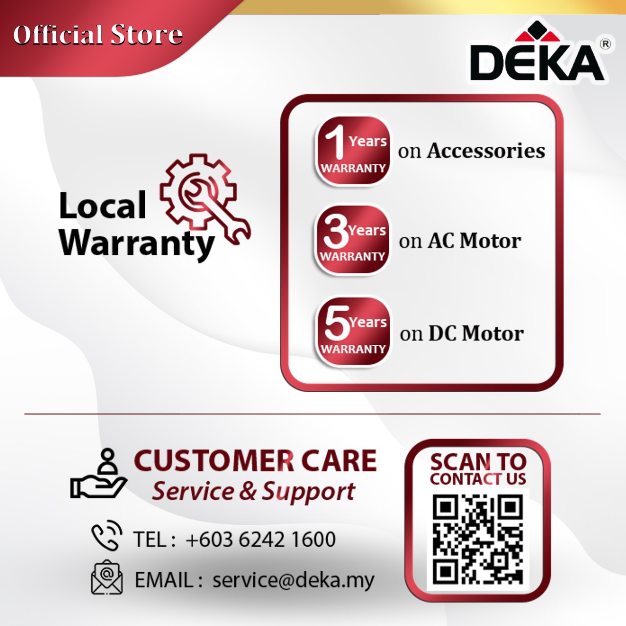 DEKA F5DC PRO 56" Series 5 Blades DC Motor 20 Speed + Reverse with ...