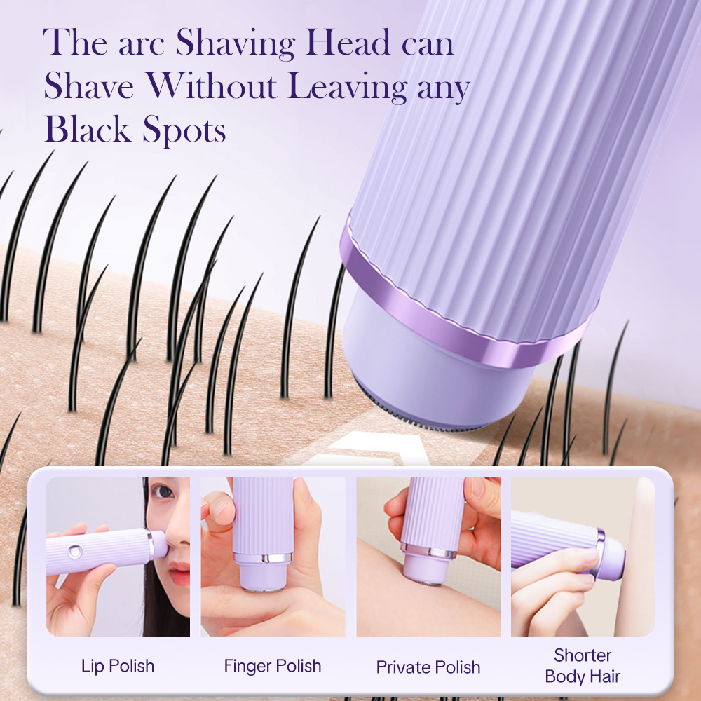 Missai Epilator Hair Removal 2 in 1 Epiator Double Head Shaver Woman ...
