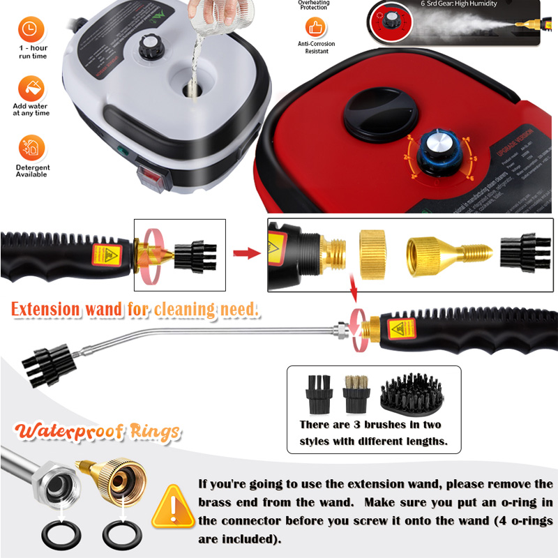 4500W Steamer Spray Cleaning Machine Steam Cleaner High Temperature ...