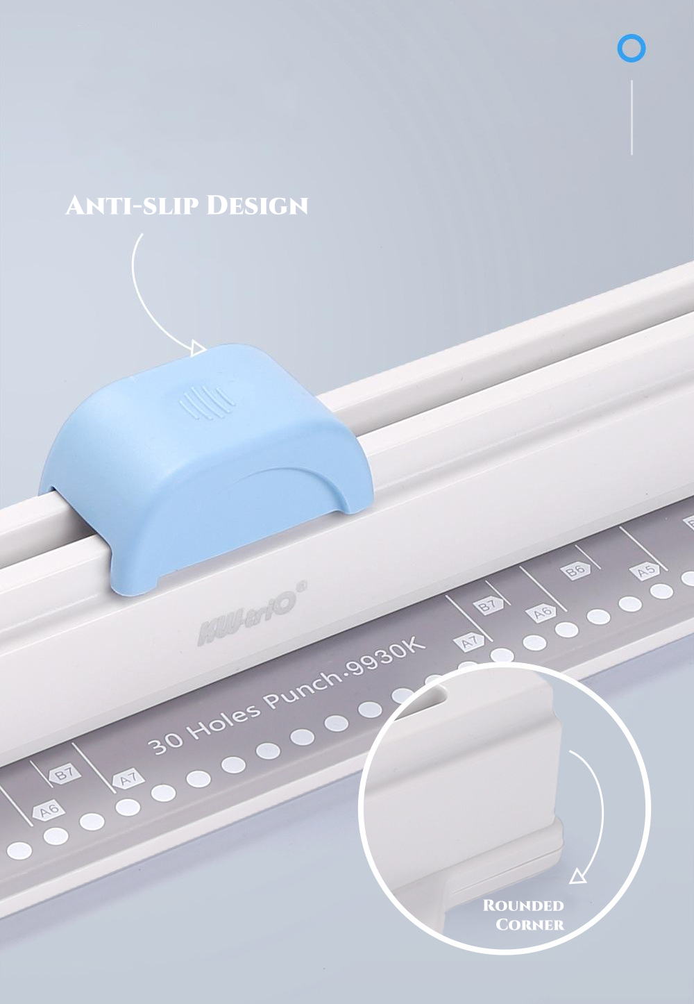 30-Hole Puncher A4/B5/A5/B6/A6/B7/A7 Multi Holes Hand Push Punch Tool ...