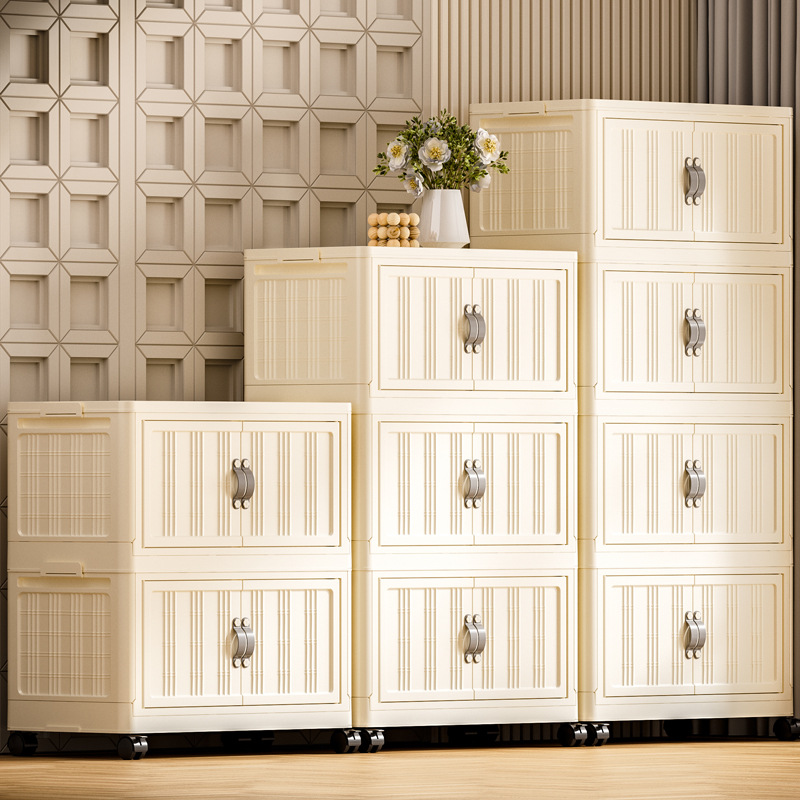 Almari dapur Foldable Storage Box Storage Kitchen Cabinet Storage Box ...