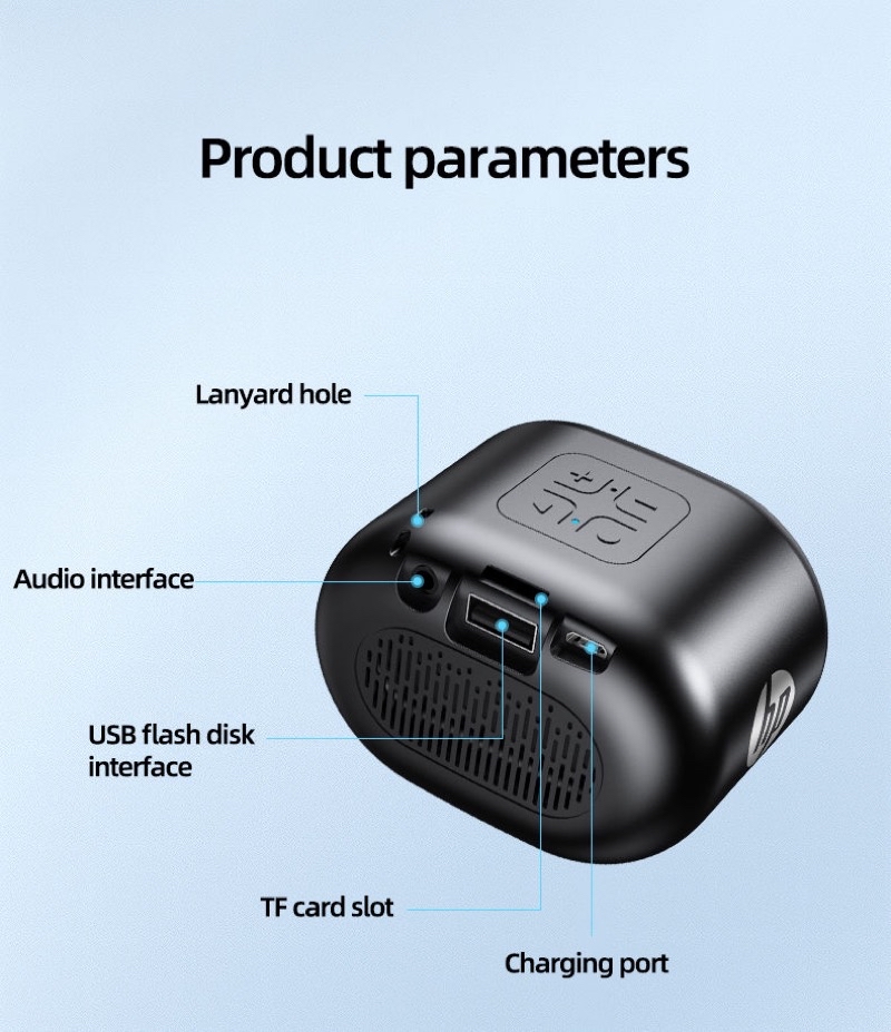 HP BTS01 Mini Speaker Portable Speaker Bluetooth Bass Original Wireless ...