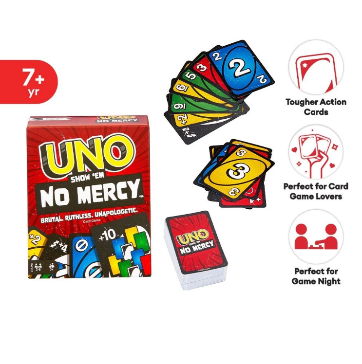 UNO Card & UNO No Mercy Flip Original Game Playing Card Games For ...