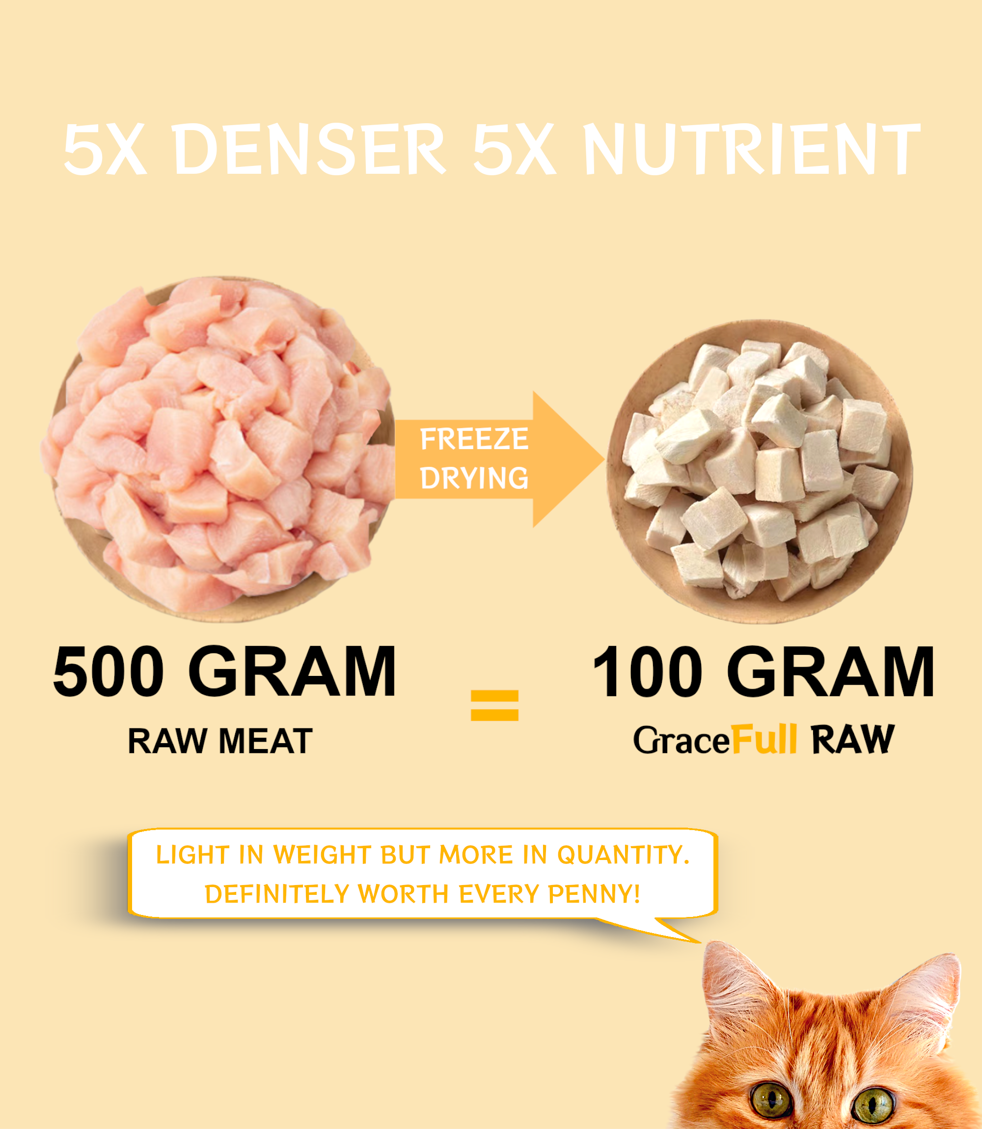 Grace Cat High Protein Booster Treat for Cats & Dogs - Freeze-Dried ...