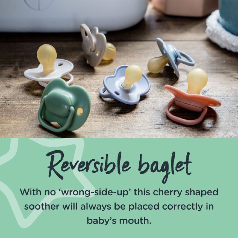 Tommee Tippee CTN Night Time / LATEX / Air Style Baby Pacifier Soother ...