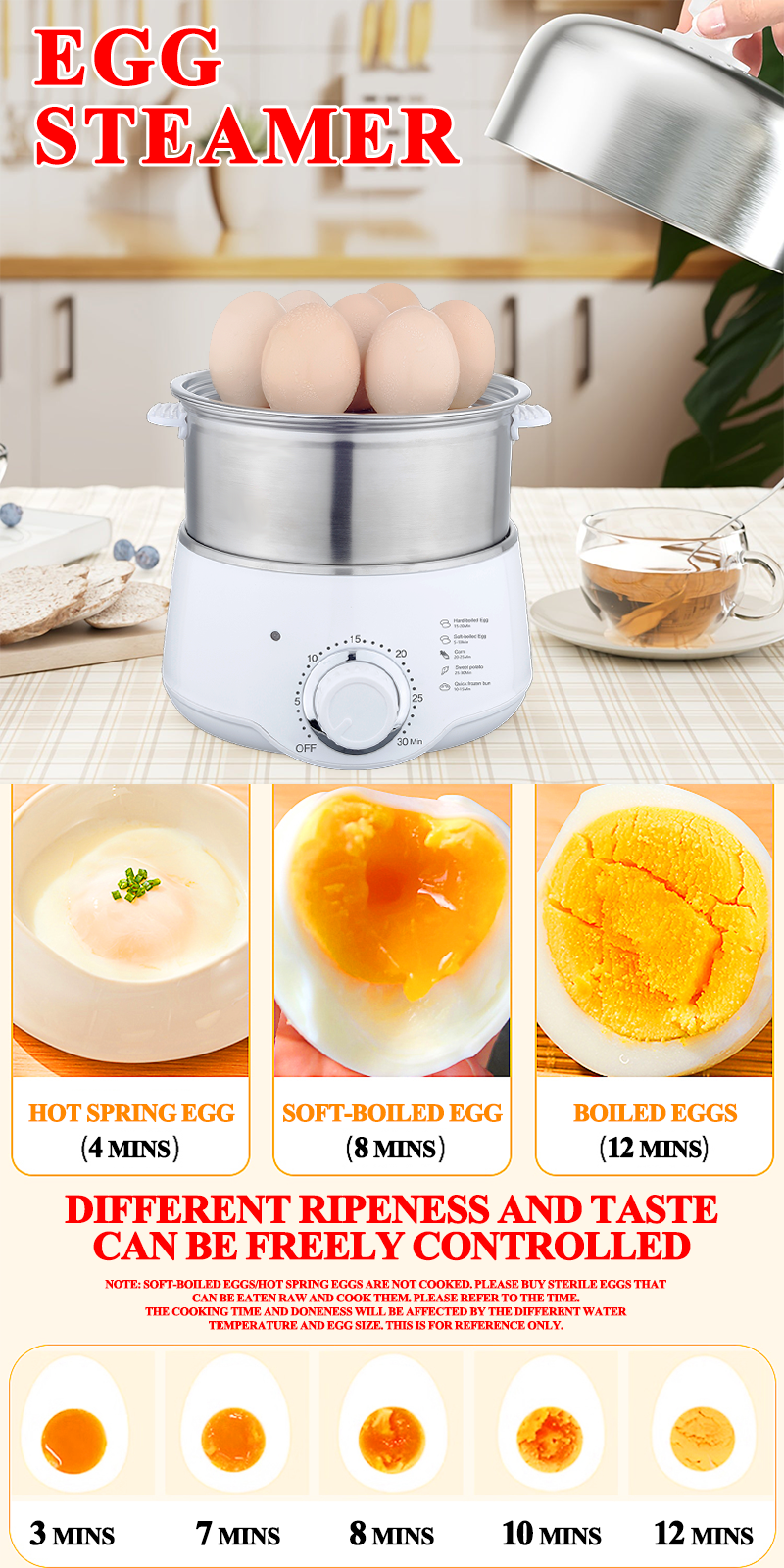 Egg Steamer For Hard Boiled Eggs Rapid Egg Cooker - Electric Cooker ...