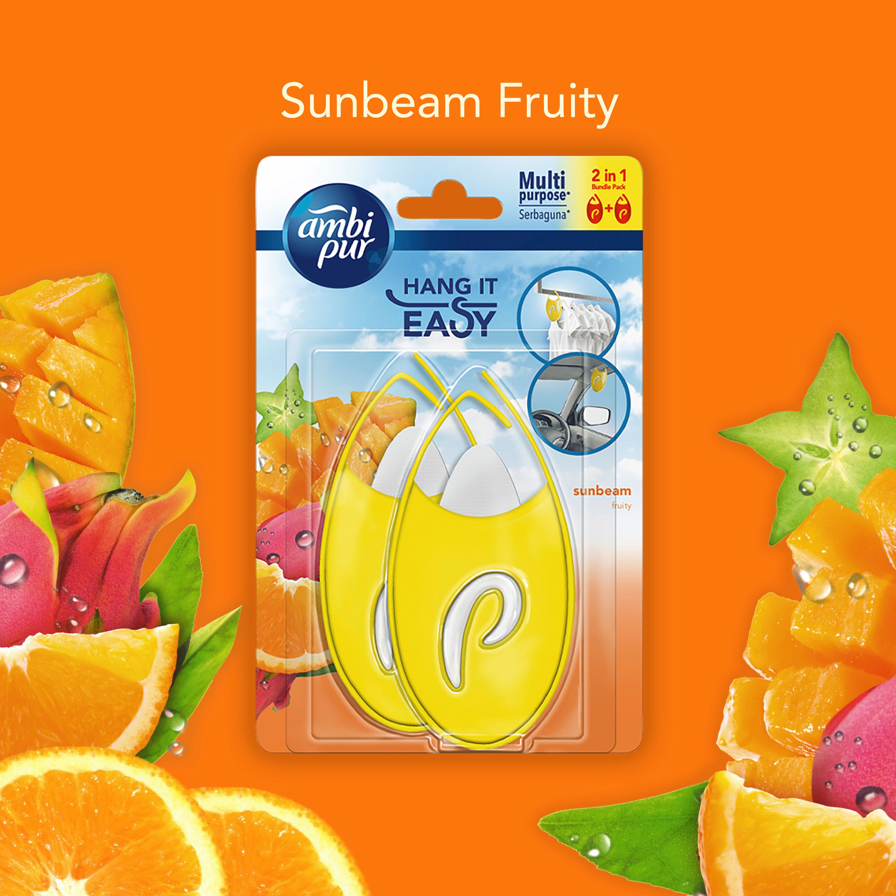 [Duplicated] Ambi Pur Air Freshener Sunbeam Fruity Mini Fresh 4.5ml x 2 Twin Pack | Shopee Malaysia