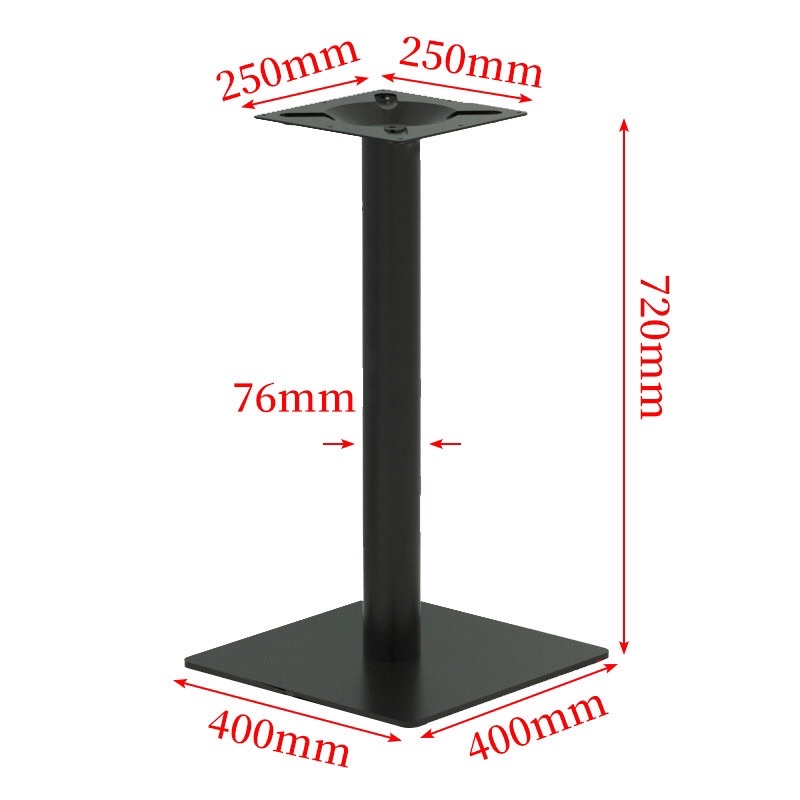 Iron Table Leg | Heavy Duty Square Base | DIY Desk Support | Dining ...