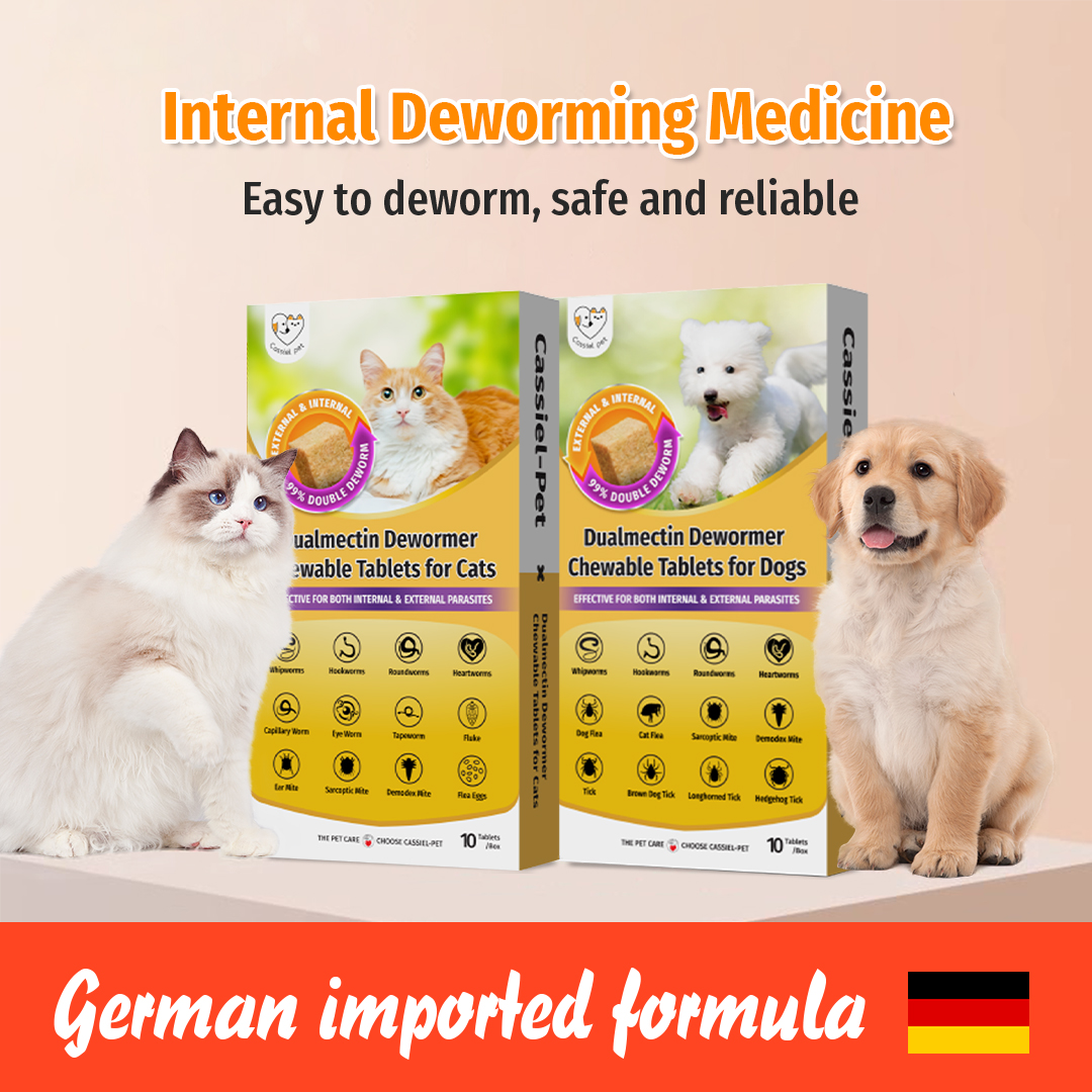 Cassiel Pet Chewable Tablet Effective Internal & External Dewormer for ...