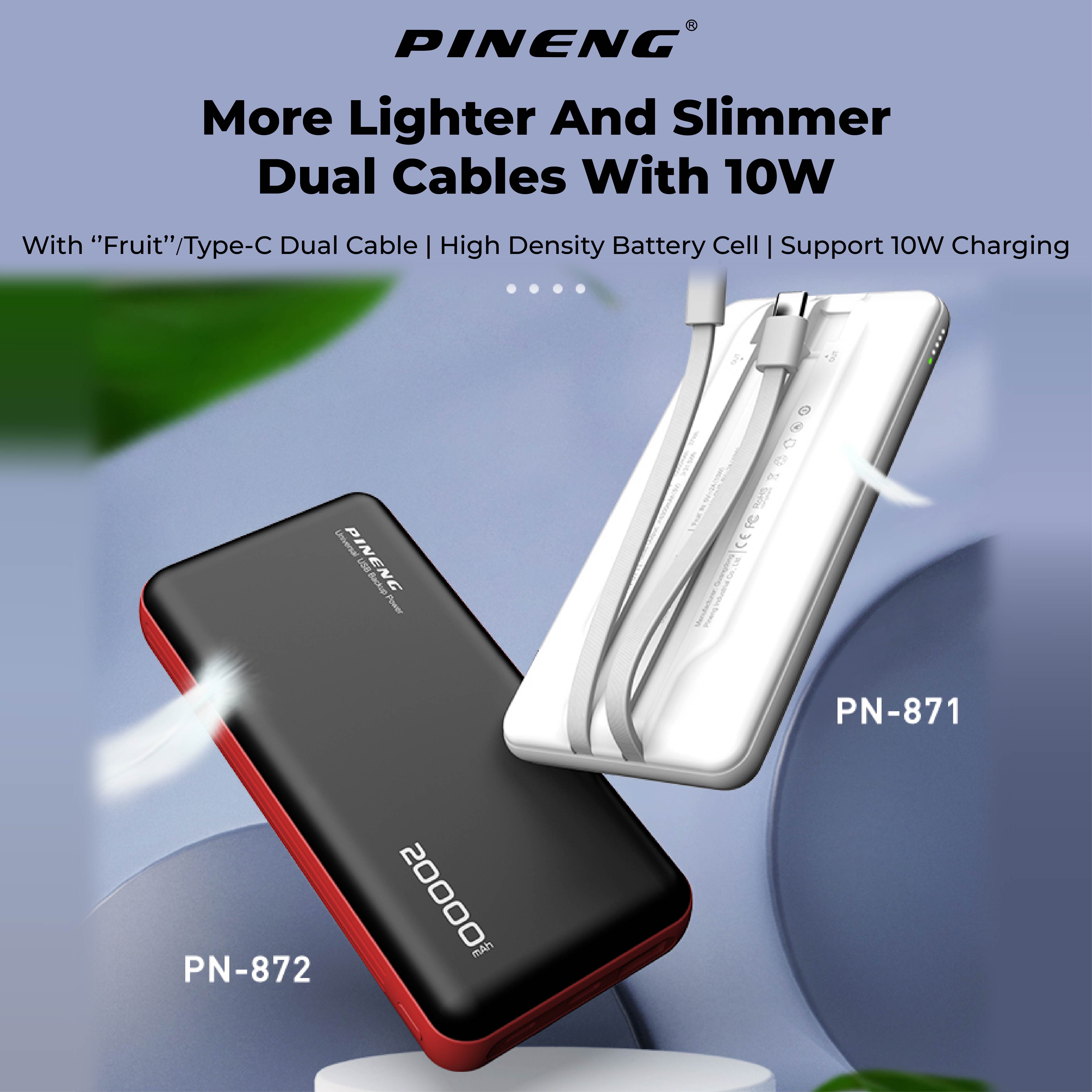 Pineng PN-871 10000mAh/PN-872 20000mAh Ultra-Thin Portable Powerbank ...