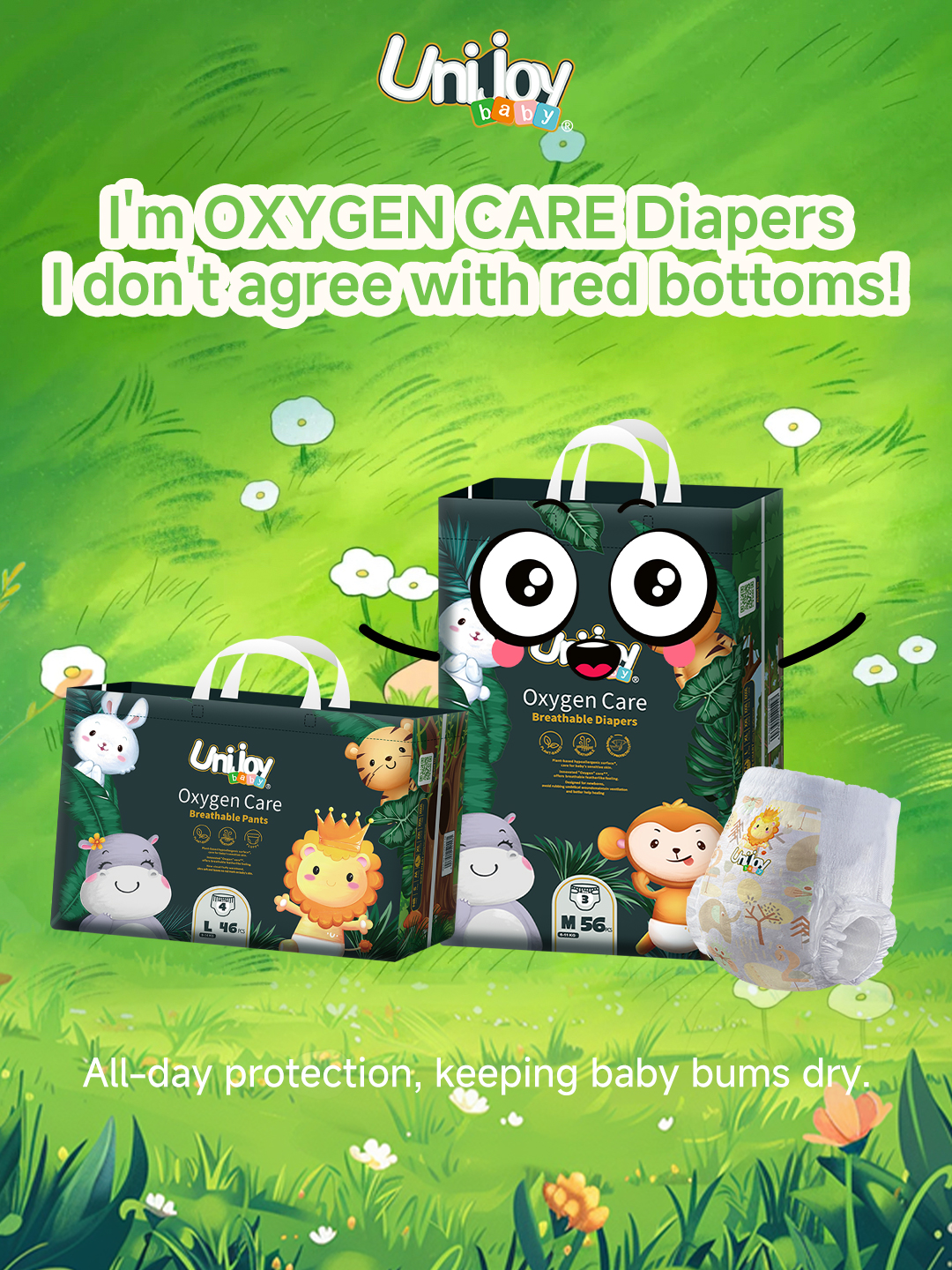 UNIJOY BABY DIAPER ↪𝐆𝐈𝐅𝐓🎁 OXYGEN CARE (MINI PACK+MEGA PACK) / SKIN CARE ...