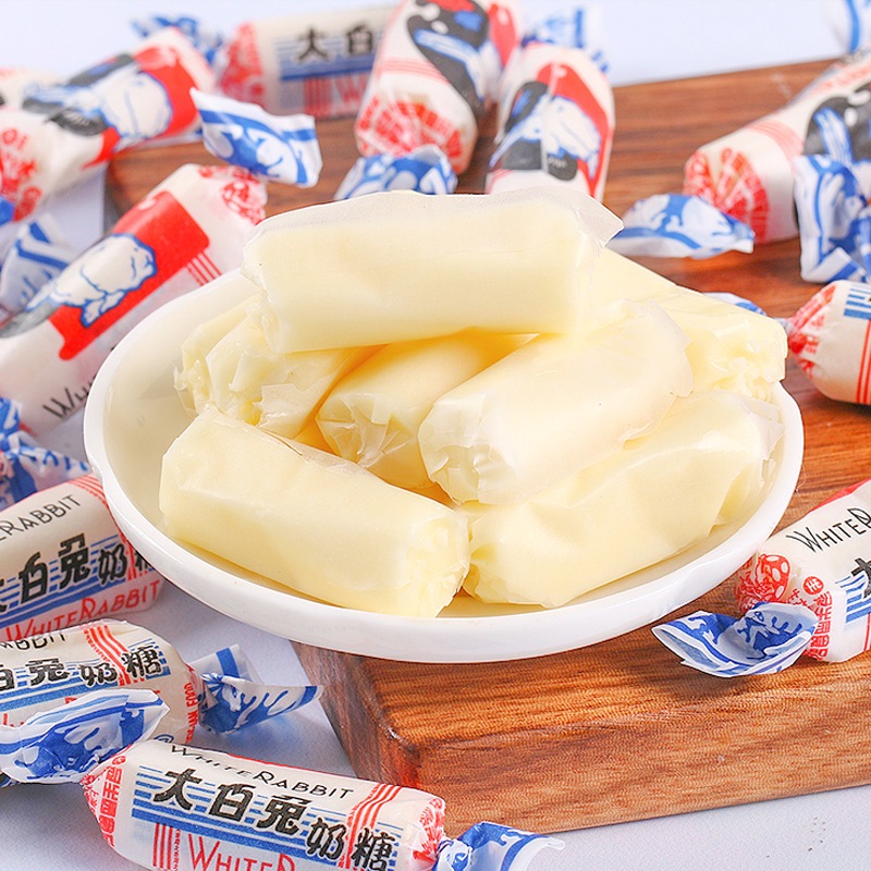 White Rabbit Candy 大白兔奶糖 Sweet Candy 牛奶糖 抹茶口味 巧克力口味 Milk Candy 儿童糖果 休闲 ...