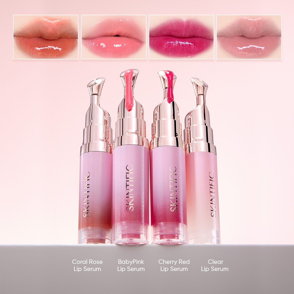 SKINTIFIC Peptide Brightening Lip Serum Brighten and Smoothen Lip Balm ...