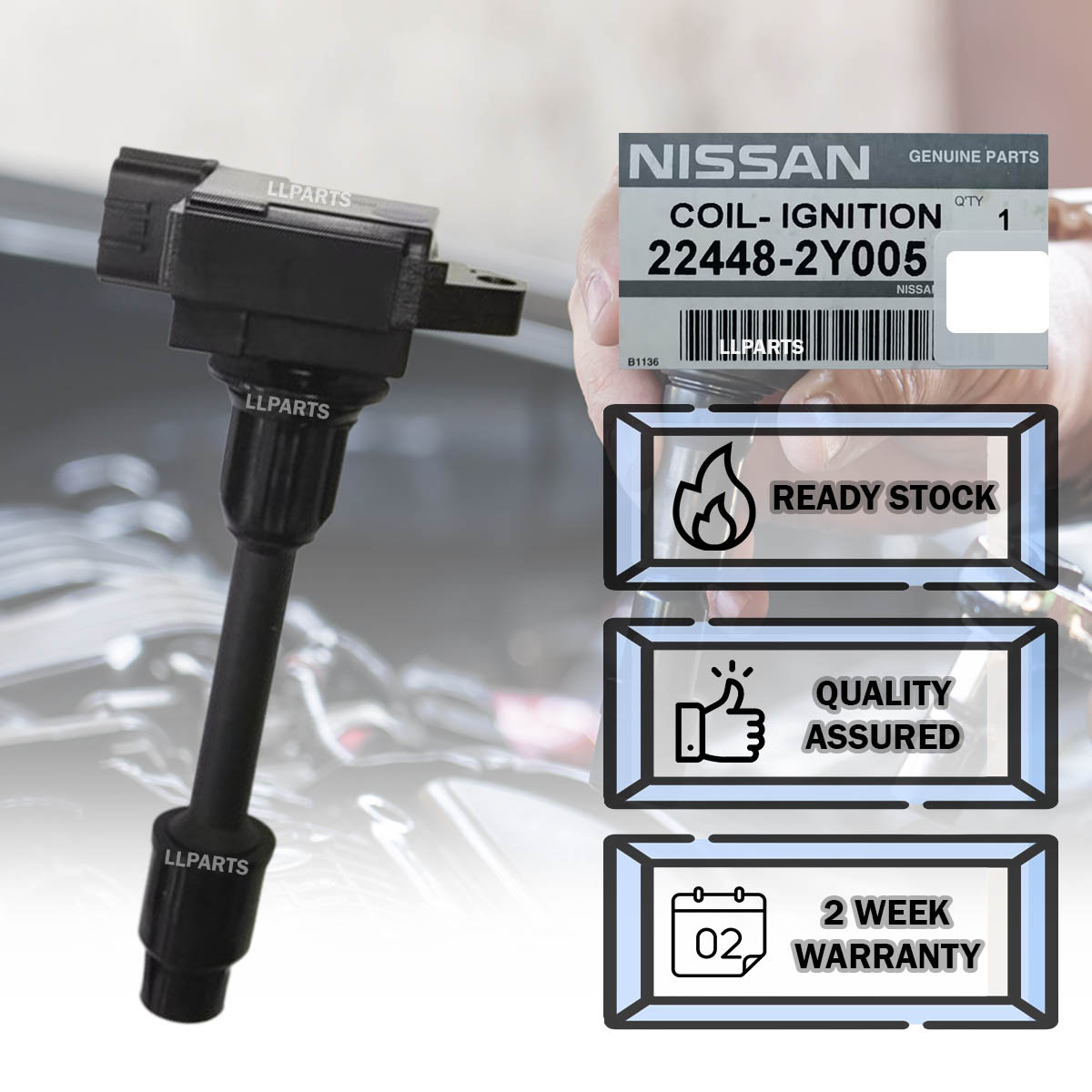 Original Nissan Cefiro A32 A33 2002-2009 Ignition Coil Engine Plug Coil ...
