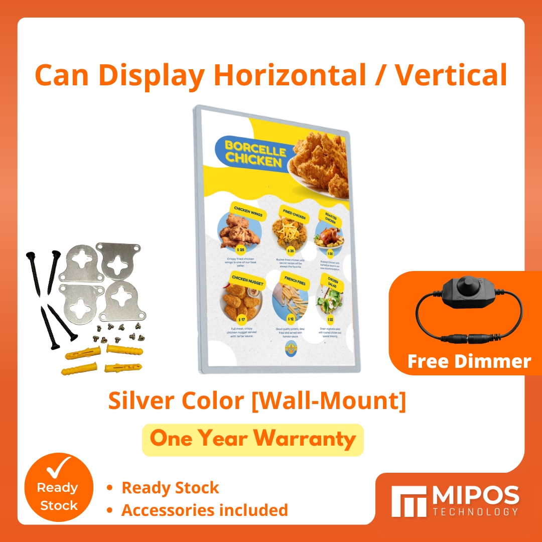 LED Menu Board Table A2 | Wall Mount Table LED Lighbox Menu ...