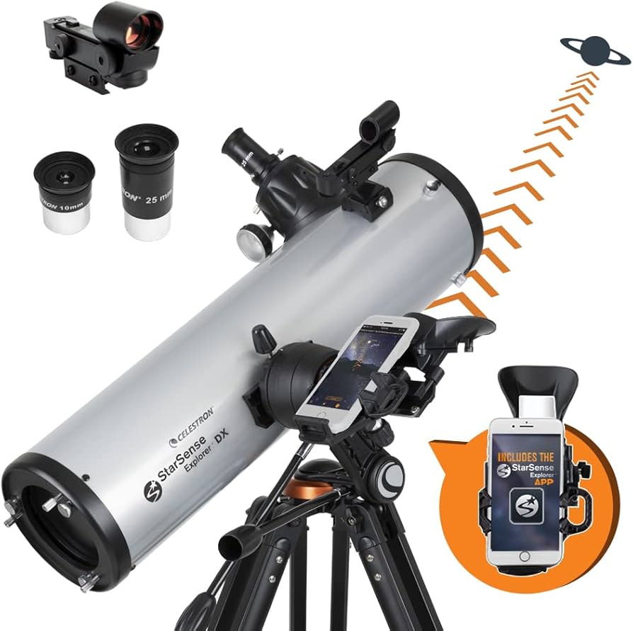 Celestron Starsense Explorer DX 130AZ Smartphone Assisted Telescope ...