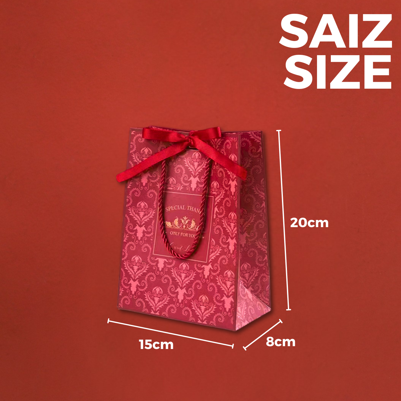 Paper Bag Doorgift Wedding Gift Bag Birthday Goodies Bag Kraft Beg ...