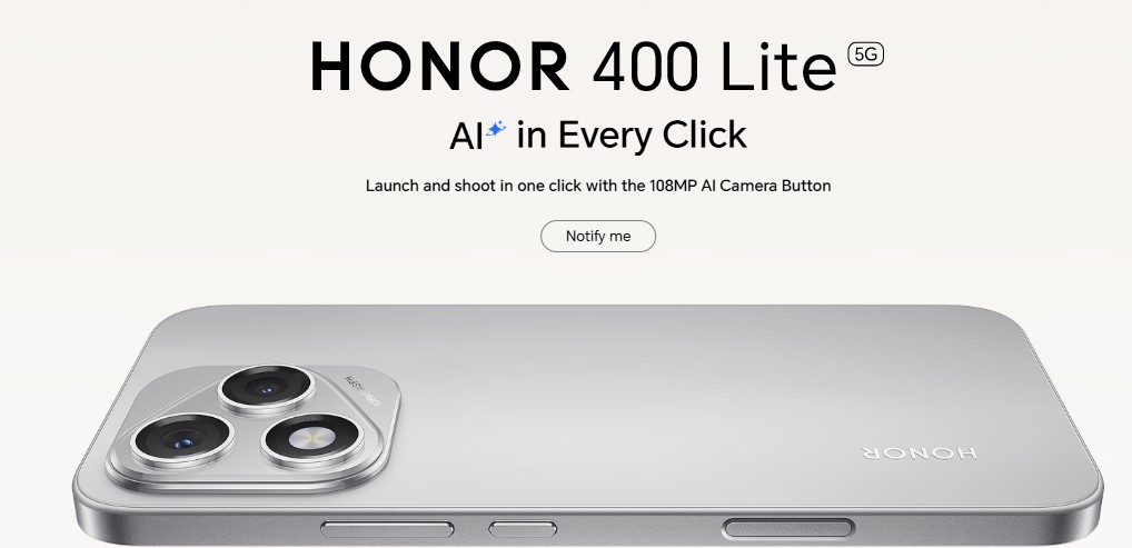 HONOR 400 Lite 5G 24GB*(12+12)RAM l 256GB ROM l 108MP Al Camera Button ...