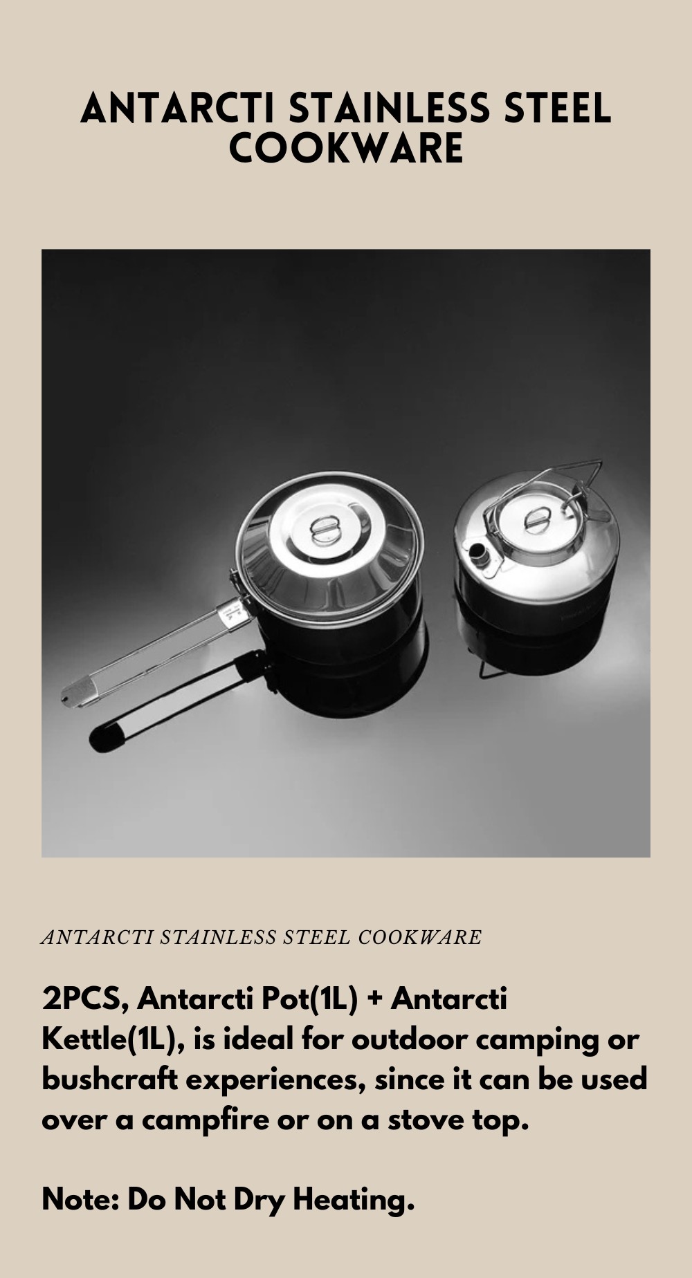 FIREMAPLE Antarcti Stainless Steel Cookware | Shopee Malaysia