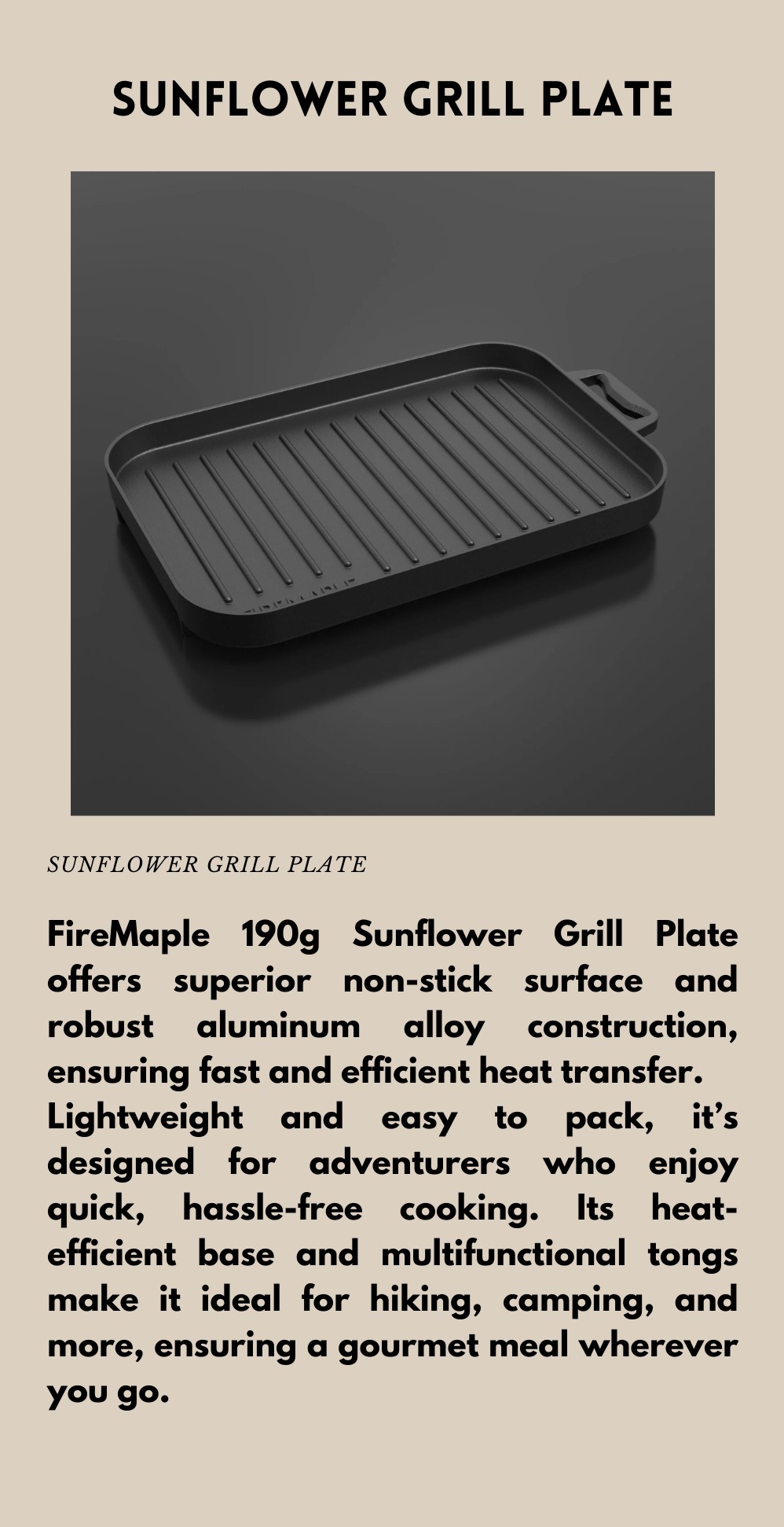 FIREMAPLE Sunflower Outdoor Grill Plate | Shopee Malaysia