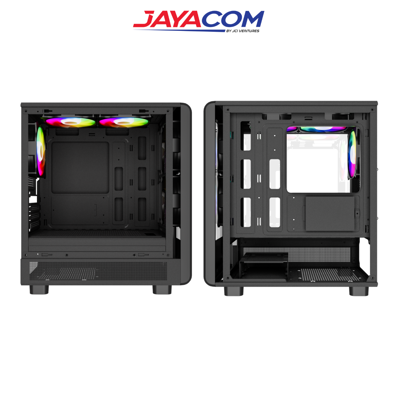 Invasion M-ATX C-1000 Gaming PC Casing Chassis – Black (Free 5x 120mm ARGB Fan) | Shopee Malaysia