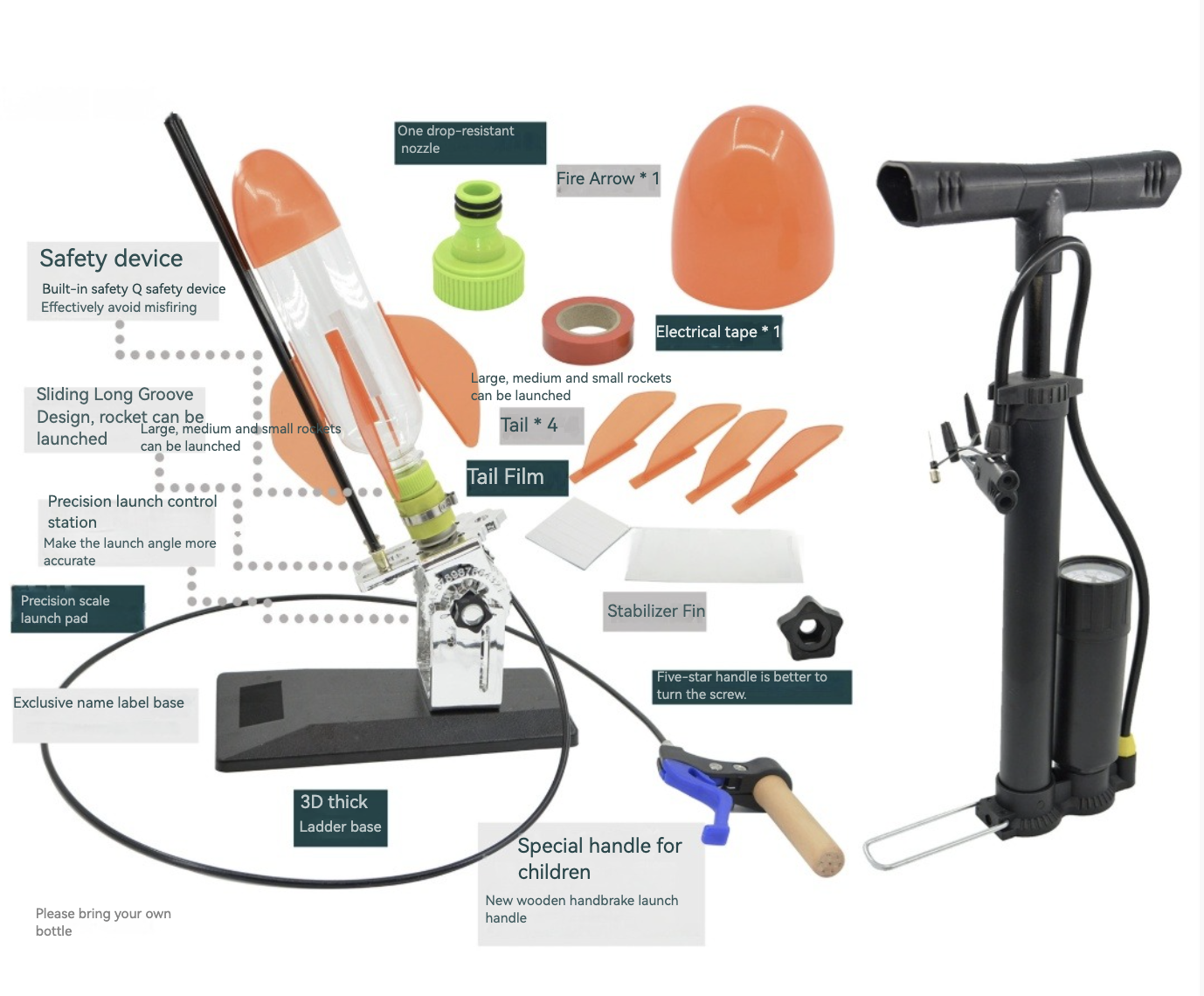 Science Water Rocket Launcher/ Pelancar Roket Air Sains | Shopee Malaysia