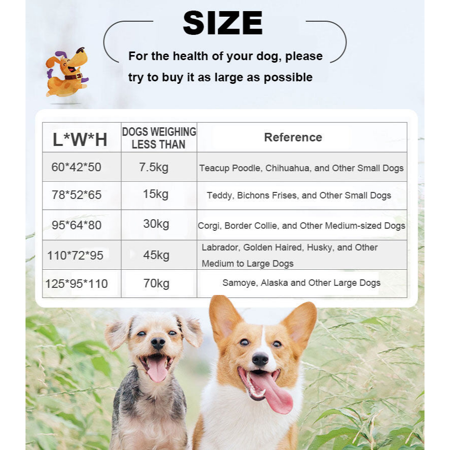 Dog Cage with Tray Large Cage Free Space Mortise Lock Design With Tray ...