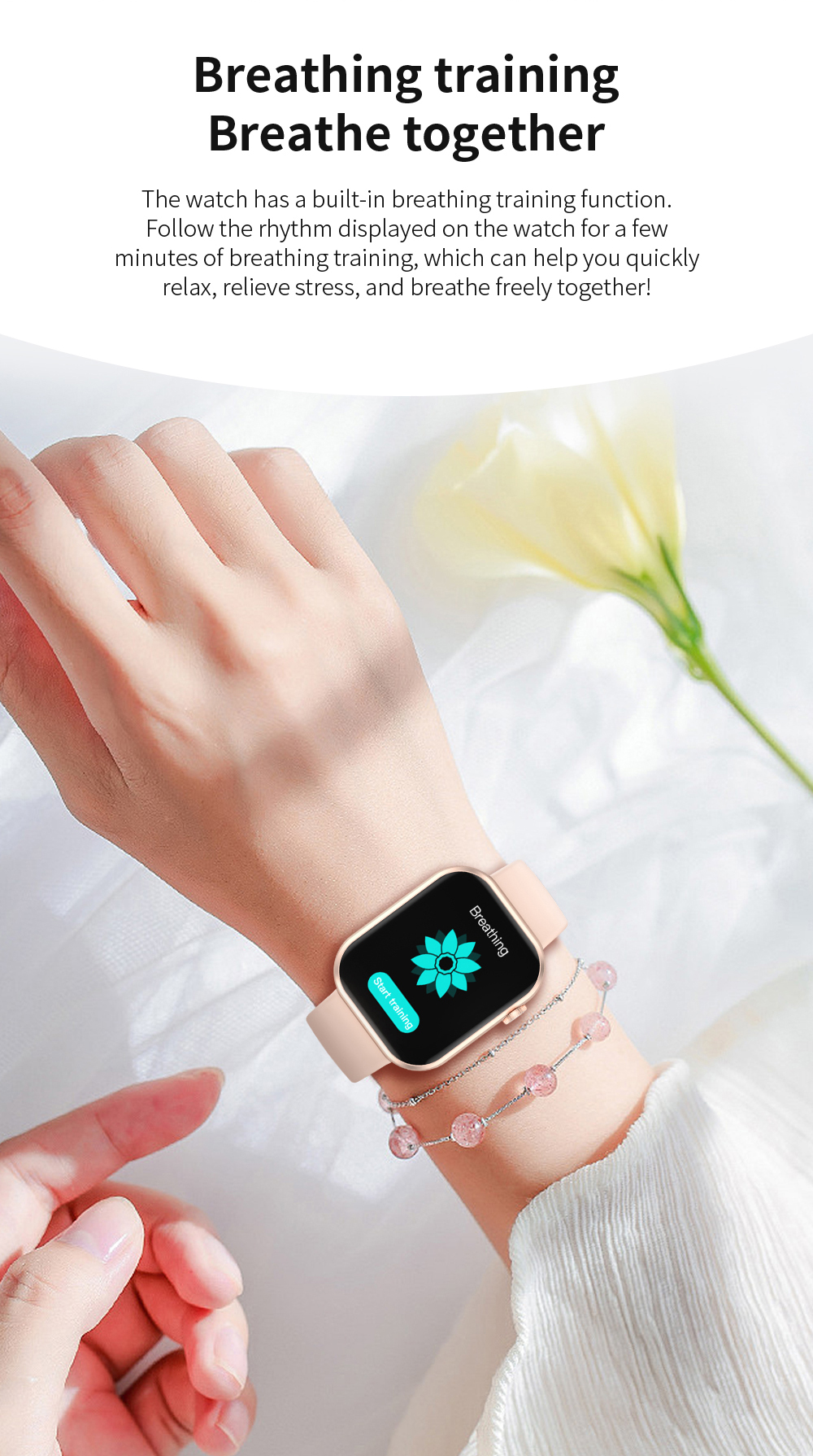 Huafit Foom Lite Smart Watch Waterproof Women Health Monitoring IP67 ...