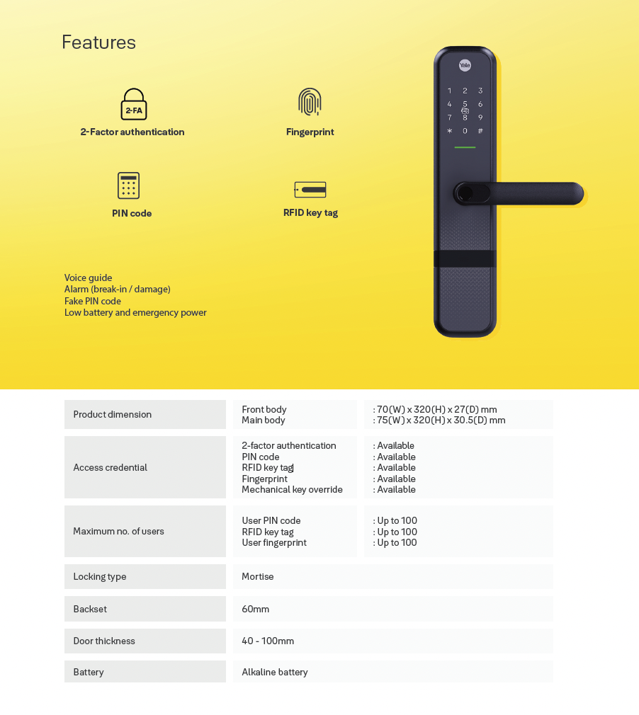(LATEST 2025) Yale Zuri Smart Lock | Shopee Malaysia