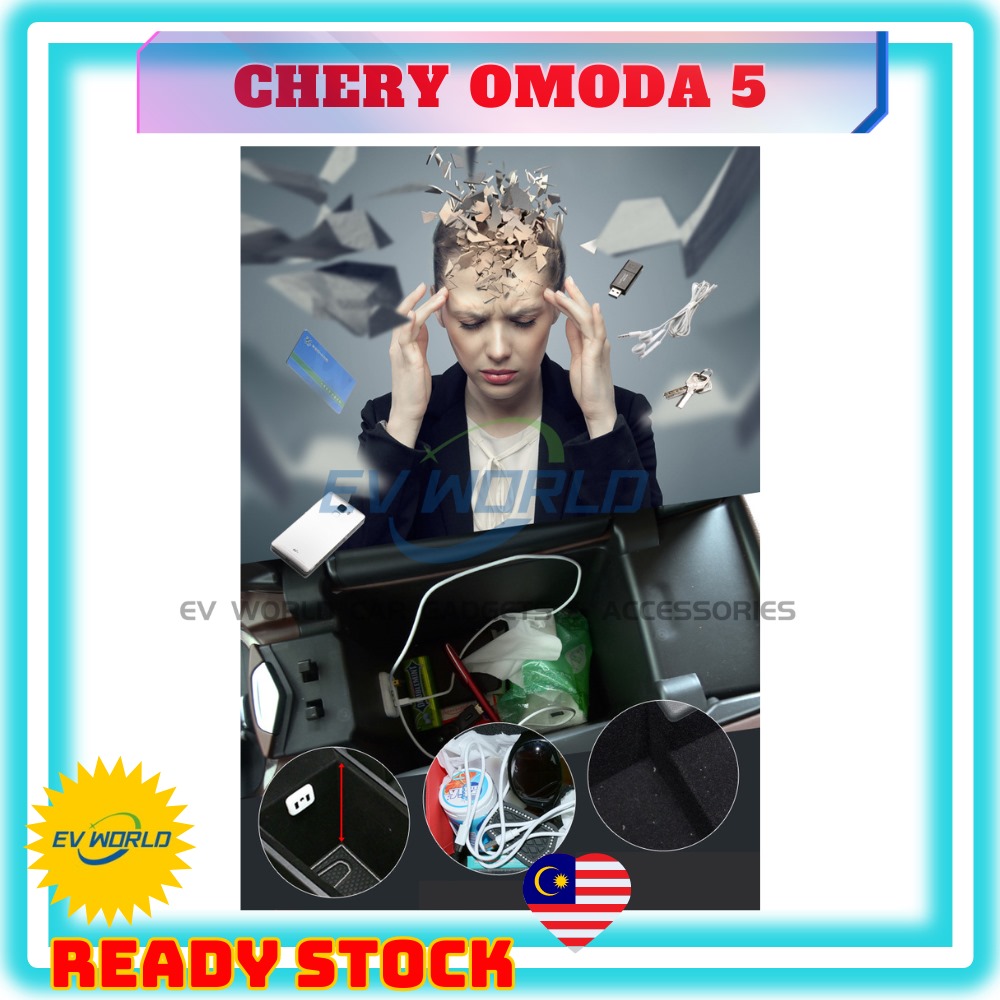 【C280 READY STOCK】New Chery Omoda 5 Armrest Storage Box Center Console ...