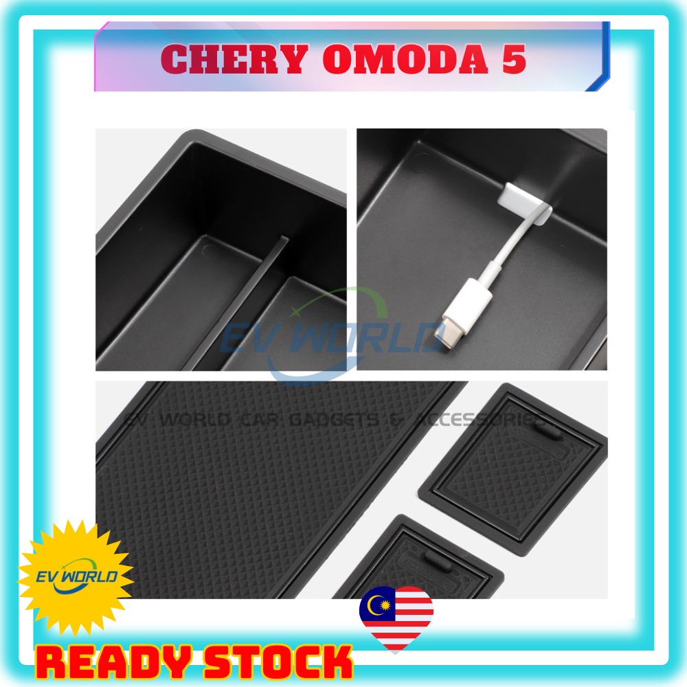 【C280 READY STOCK】New Chery Omoda 5 Armrest Storage Box Center Console ...