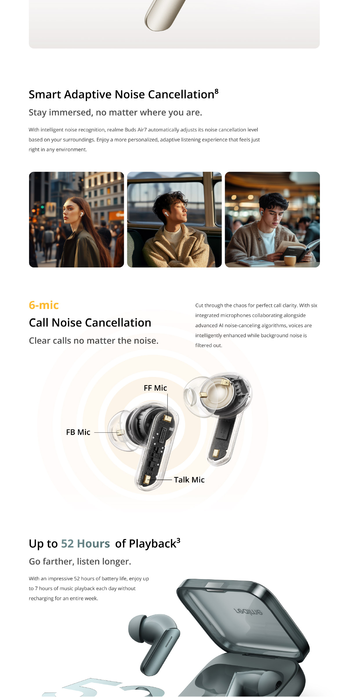 【New Launch】realme Buds Air 7 | Hi-Res Audio & LHDC 5.0 Codec | 52dB & 4000Hz Smart Adaptive ANC ...