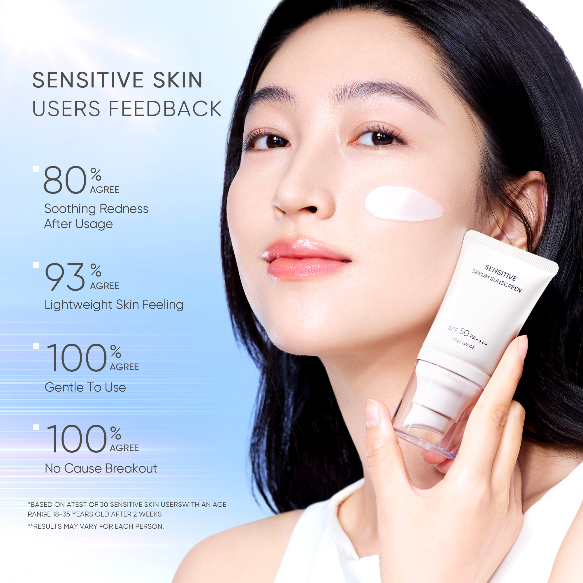 [4.25New Launch]Skintific Sensitive Serum Sunscreen soothe and calm ...