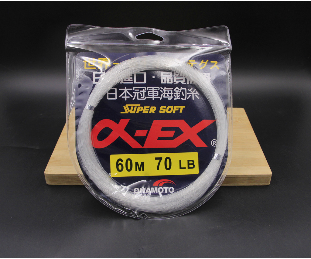 A-EX Super Soft Leader 60m Okamoto Japan Premium Fishing Leader Line ...
