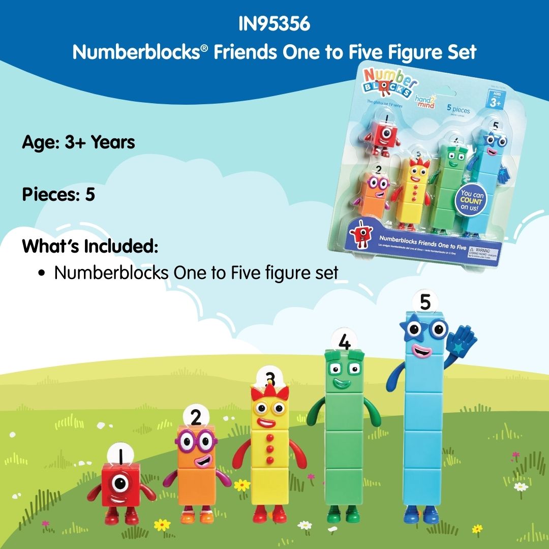 Learning Resources Numberblocks Friends One to Five Figure Set by ...