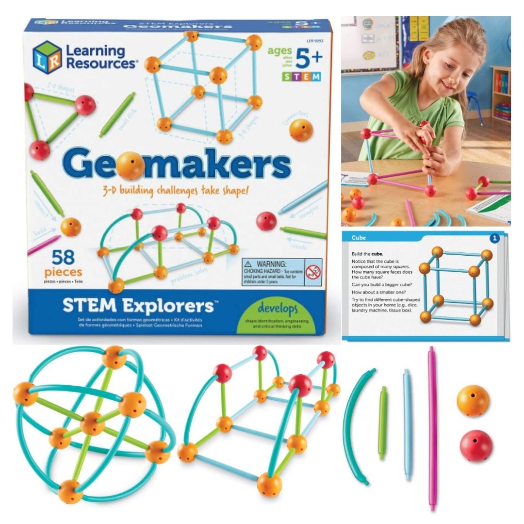 Learning Resources STEM Explorers Geomakers- Age 5-9, Maths, Geometry ...