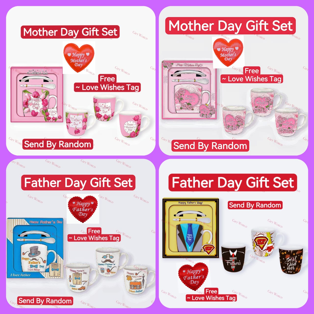 FATHER DAY MOTHER DAY 2025 GIFT MUG WITH BEAR + ROSE FLOWER BEAR ...