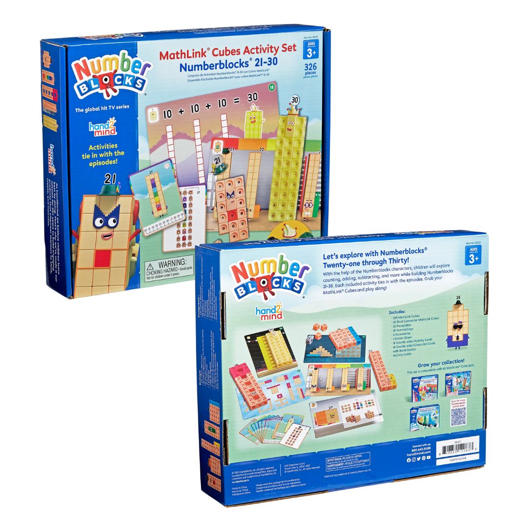 Learning Resources MathLink Cubes Numberblocks 21-30 Activity Set by hand2mind- Age 3+, Numbers ...