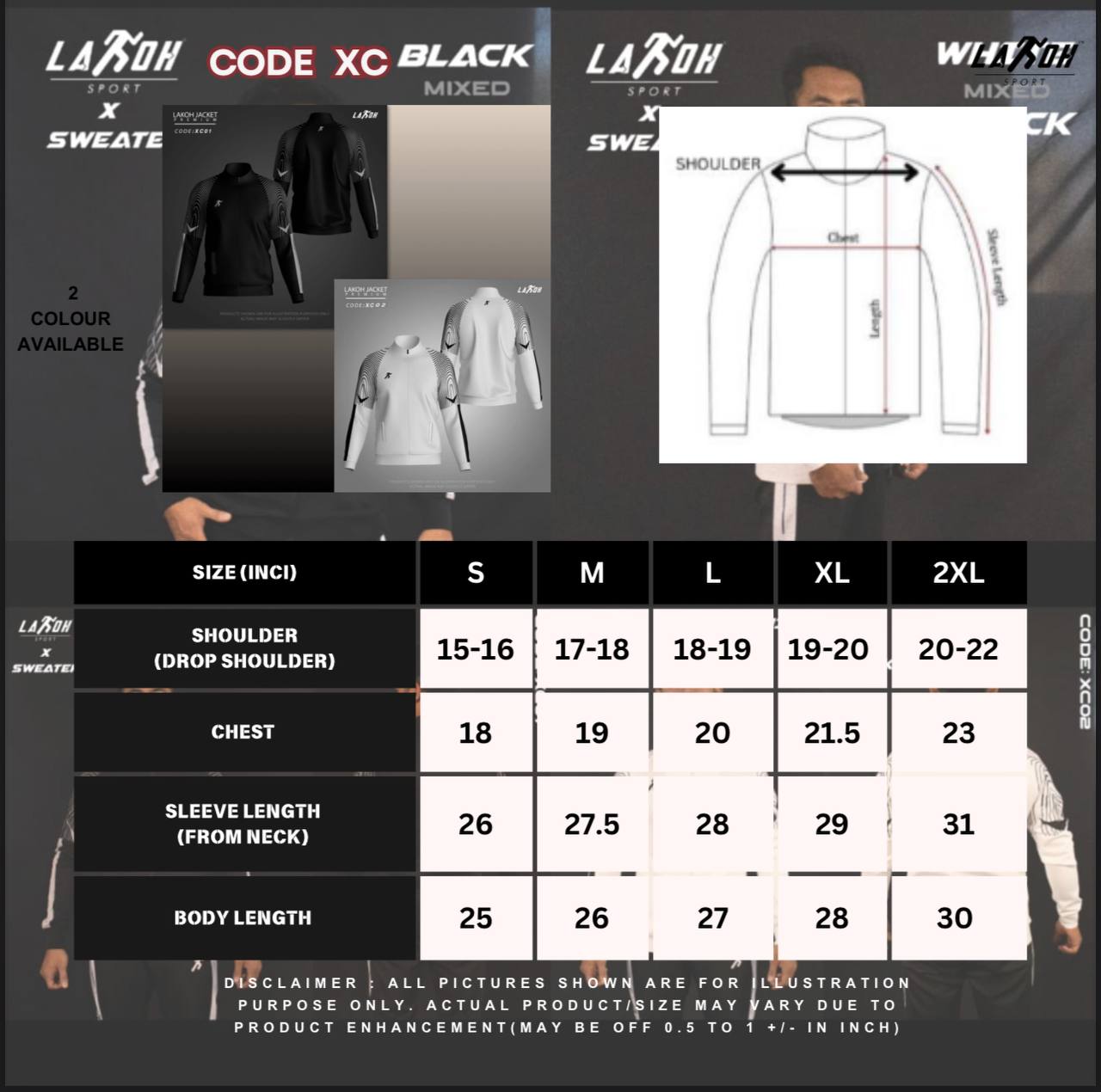 LAKOH ORIGINAL (CODE XC) / Sweater Viral / Sweater Eksklusif / Unisex ...