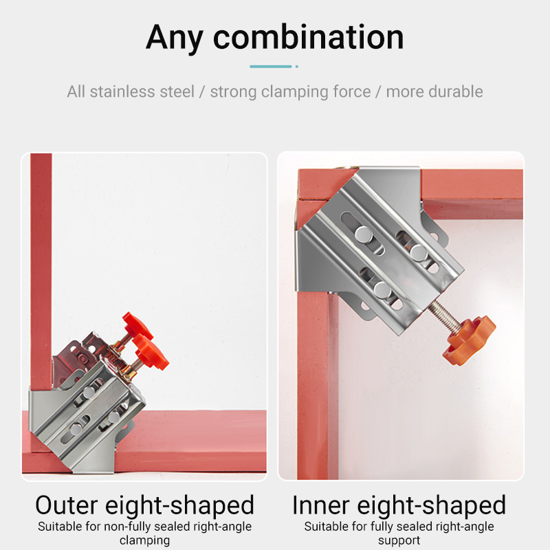 DIY MAX Reliable Stainless Steel Corner Clamp Achieve Excellent Angles ...