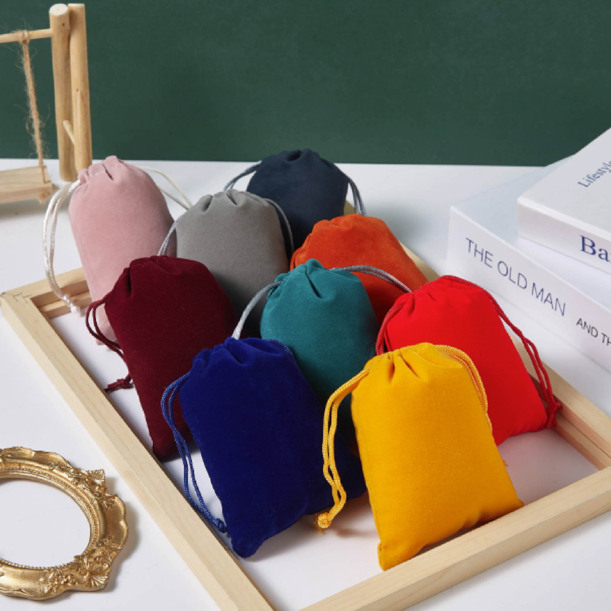 1PC Velvet Drawstring Bag Doorgift Organza Pouch Bag Mini High Quality ...