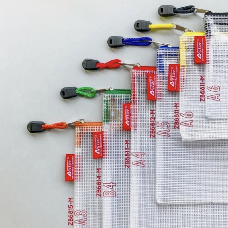 Astar Soft Mesh Vinyl Zipper Bag (A6/A5/A4/B4/A3 Size) | Shopee Malaysia
