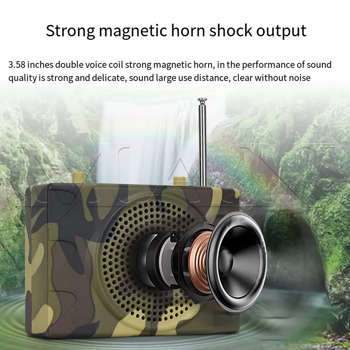 E898 Hunting Decoy Speaker 38W Dedecoy Speaker Bird Caller Sound Player ...