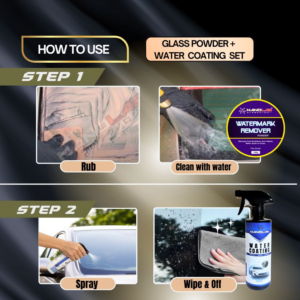 Watermark Remover Powder Windscreen | Serbuk Polish Cermin | All Glass ...
