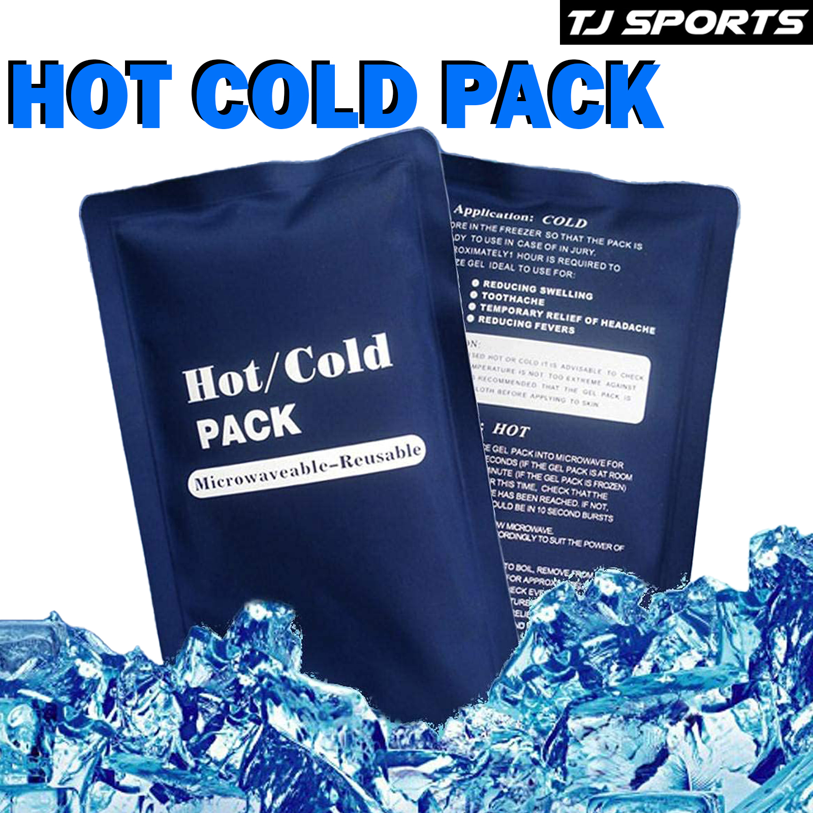 Reusable Hot Cold Gel Pack Microwaveable Therapy Pad Pain Relief Injury ...
