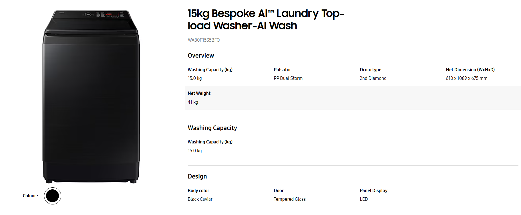 2025 NEW Samsung 15kg Bespoke AI™ Washing Machine Inverter Top Load ...