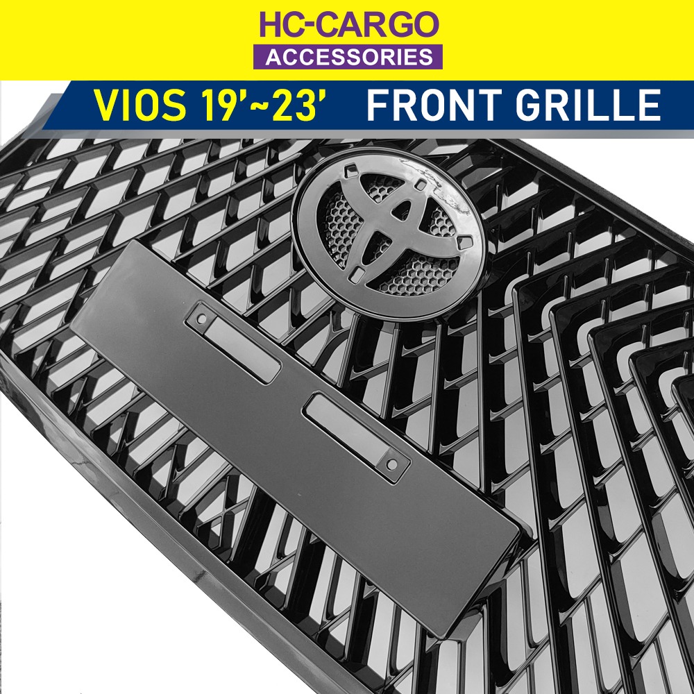 Toyota Vios NCP151 Front Grille 2019-2023 | Sport Mesh Piano Black ...